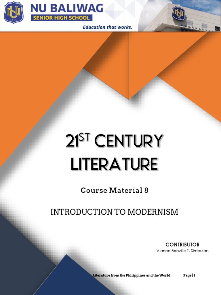 2CL - CM 8 - Introduction To Modernism | PDF
