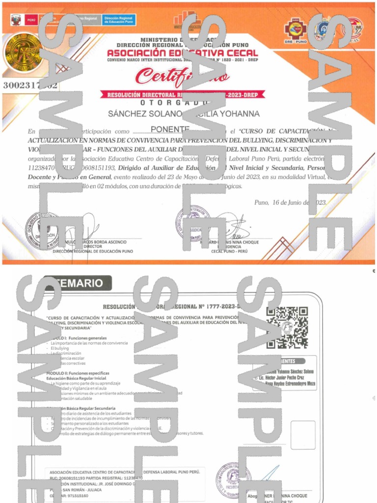 Certificado Cecal - Iii Módulo | PDF