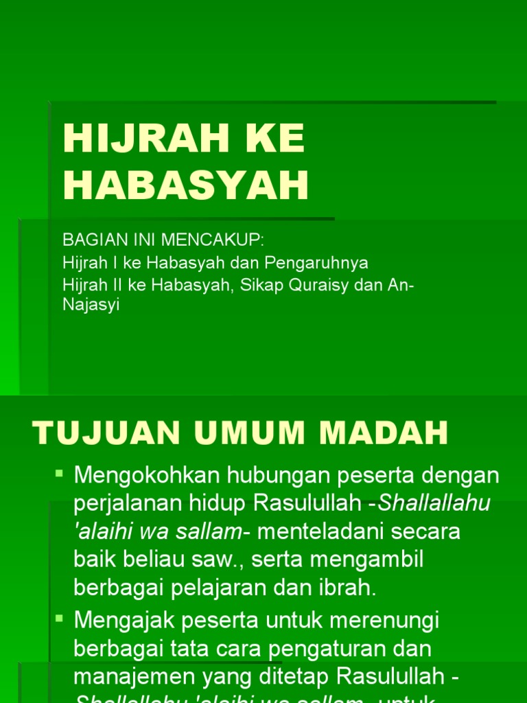 21 - Hijrah Ke Habasyah | PDF