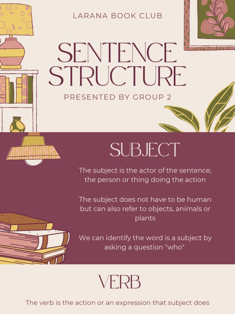 Sentence Structure | PDF
