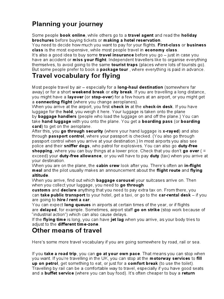 Spanish Travel Planning Guide | PDF
