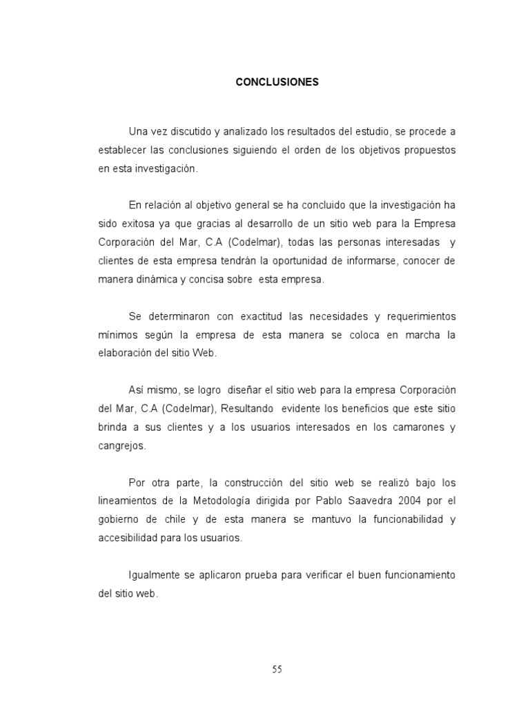 CONCLUSIONES | PDF | Informática