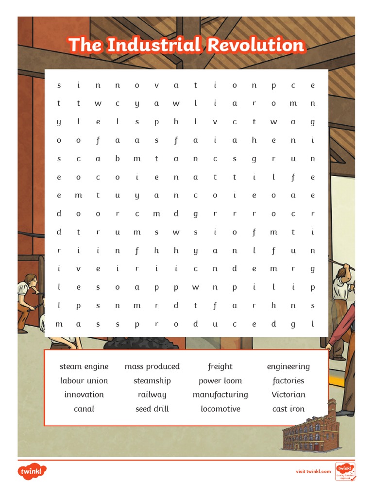 Industrial Revolution Word Search Answers | PDF