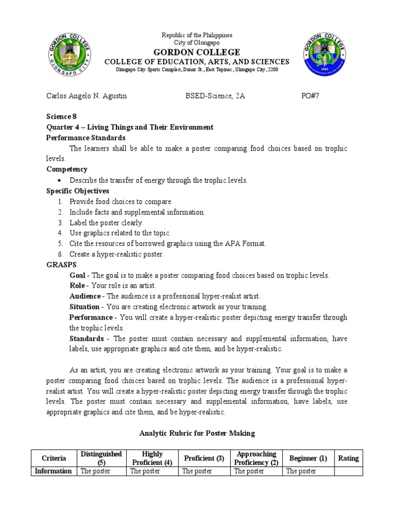 Analytic Rubric | Download Free PDF | Human Communication | Cognitive ...