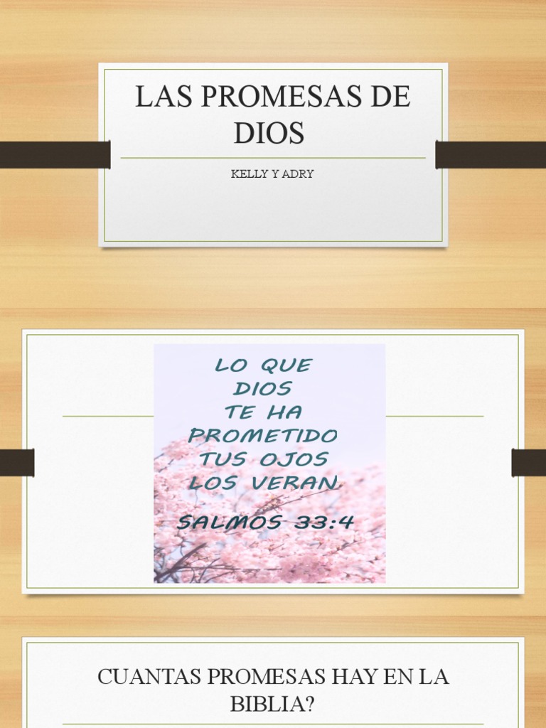 Las Promesas de Dios - 14 de Julio de 2021 | PDF | Derecho | Relaciones ...