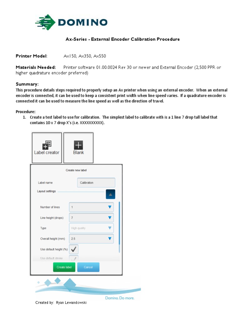 Ax-Series - External Encoder Calibration Procedure v3 | PDF