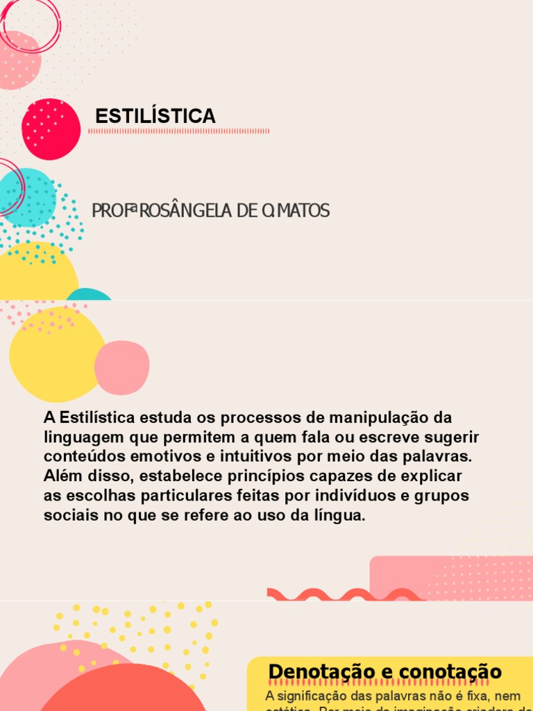 AULA 5 - ESTILÍSTICA | PDF