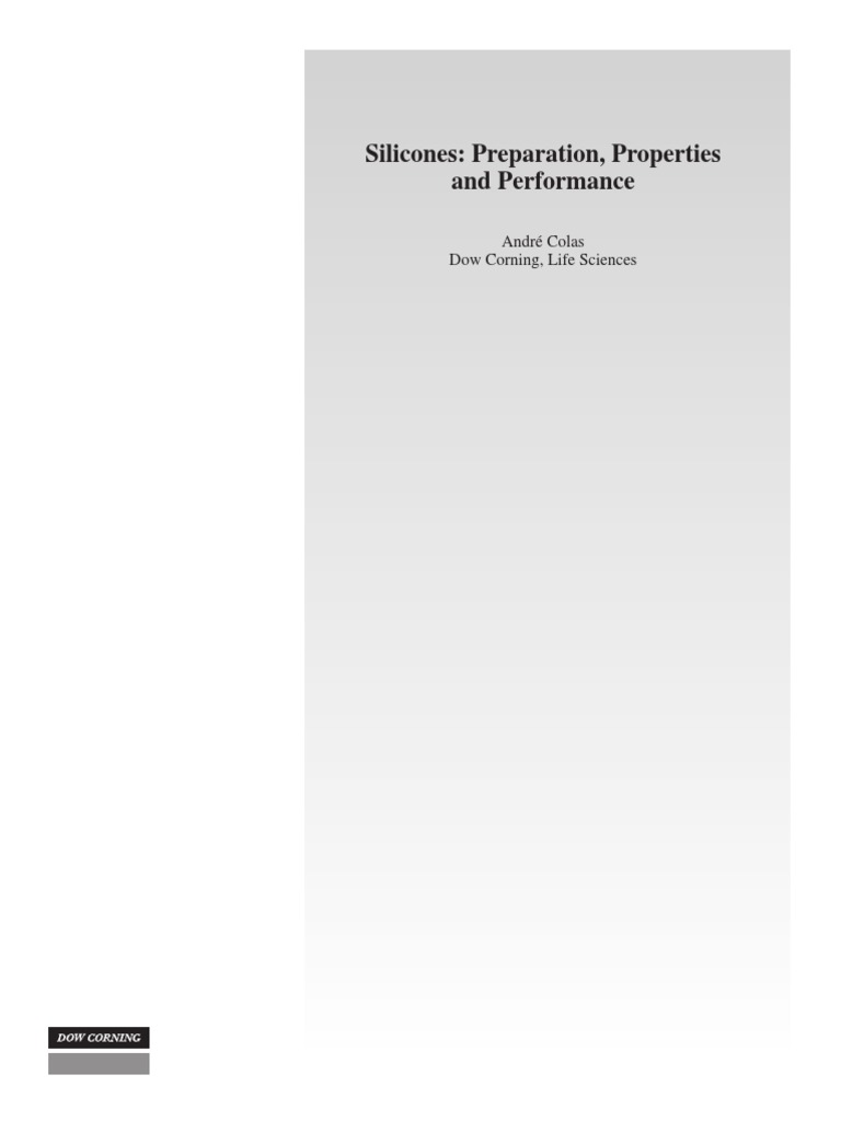 Silicone Preparation and Properties Overview | PDF | Silicon | Silicone