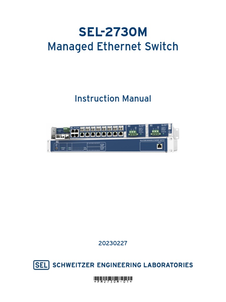 SEL-2730M: Managed Ethernet Switch | PDF | Internet | Computer Architecture