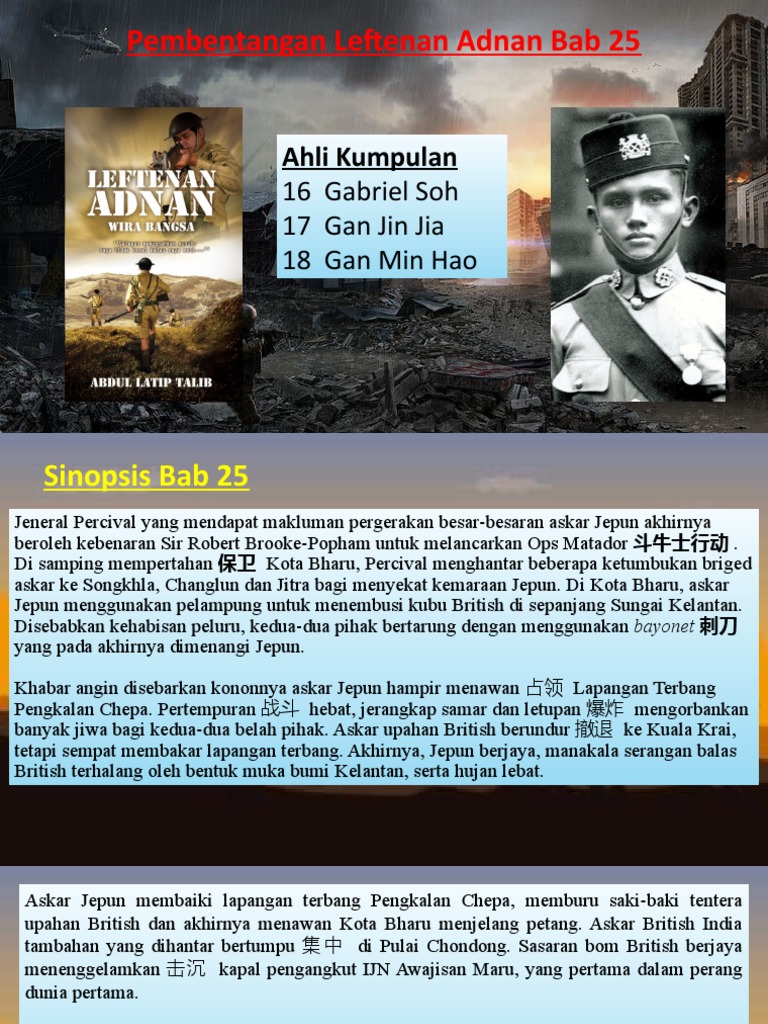 Leftenan Adnan Bab 25 Pembentangan | PDF