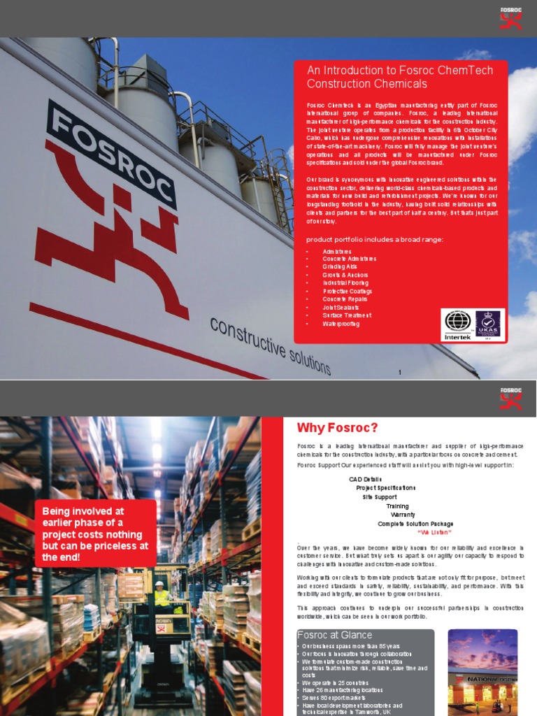 Fosroc Egypt Company Profile 1646382455 | Download Free PDF | Concrete ...