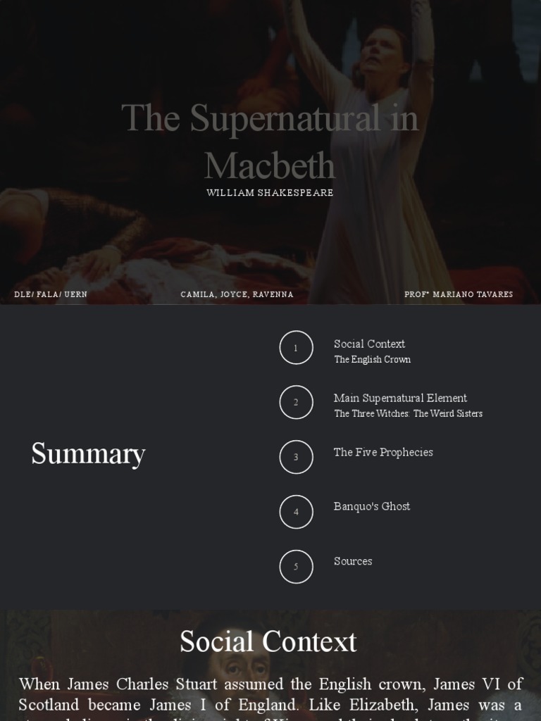 The Supernatural in Macbeth | PDF | Macbeth