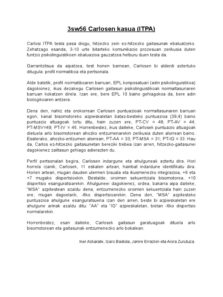 Carlosen Kasua ITPA | PDF