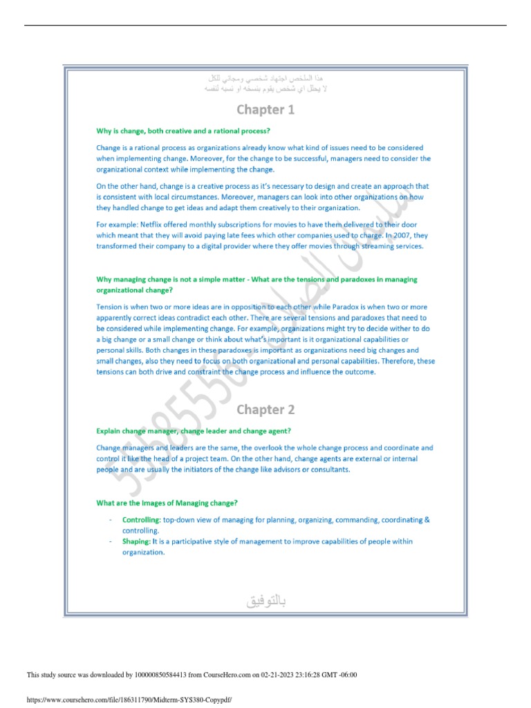 Midterm SYS380 PDF | PDF