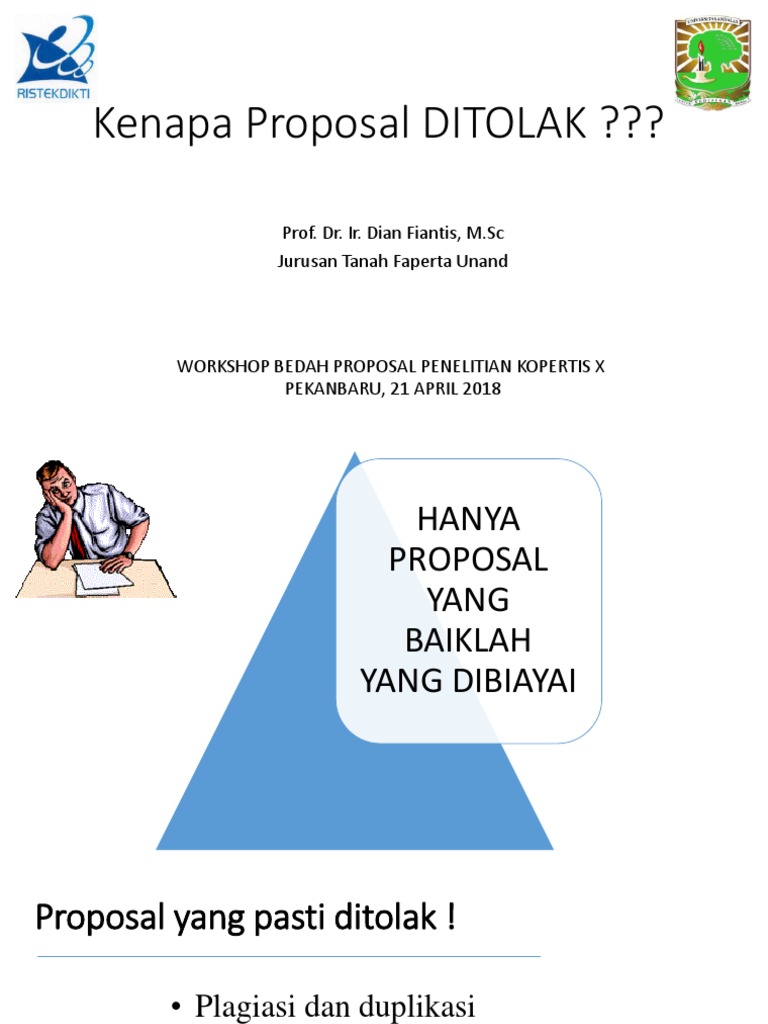 Kenapa Proposal Ditolak - Prof. Dian Fiantis | PDF