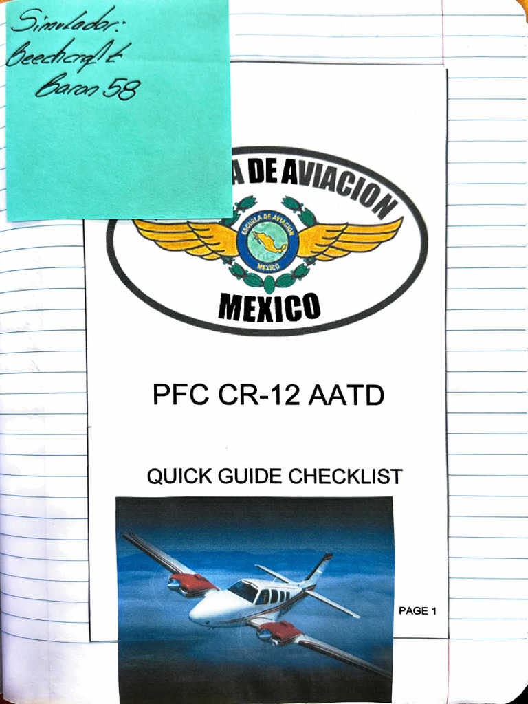 Checklist PFC CR-12 AATD | PDF