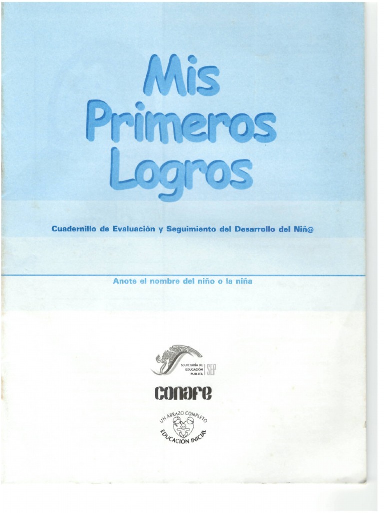 Mis Primeros Logros - CONAFE | PDF