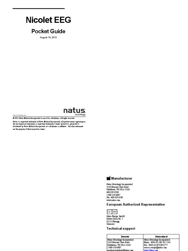 8 Nicolet Ambulatory EEG Monitor M | PDF | Computer File | Computing