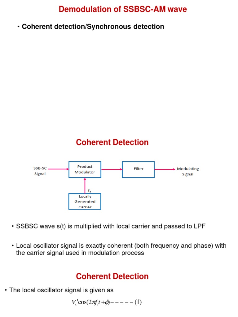 7 SSB SC Detection | PDF