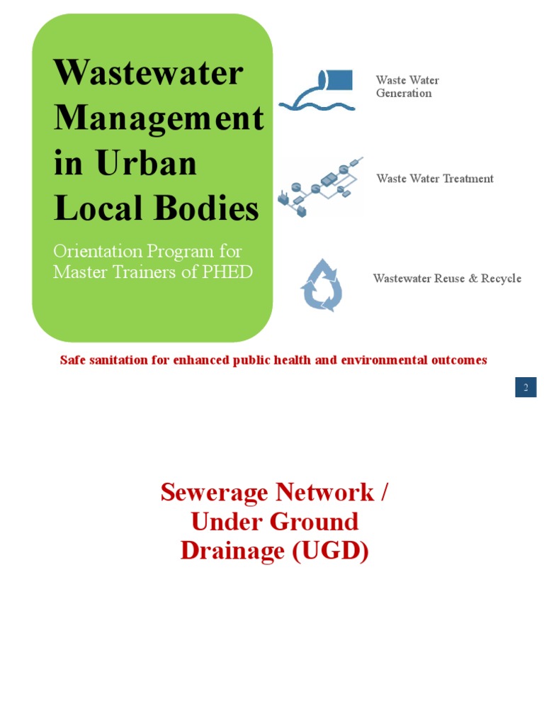 UGD Systems in Urban Wastewater Management | PDF | Sewage Treatment ...