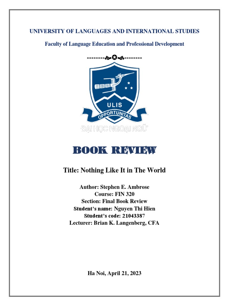 BR3 - Nothing Like It in The World | PDF | Immigration