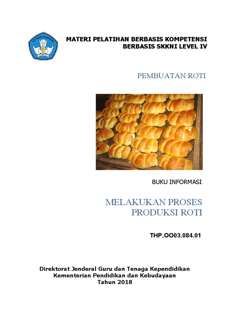 Proses Produksi Roti Manis SKKNI | PDF