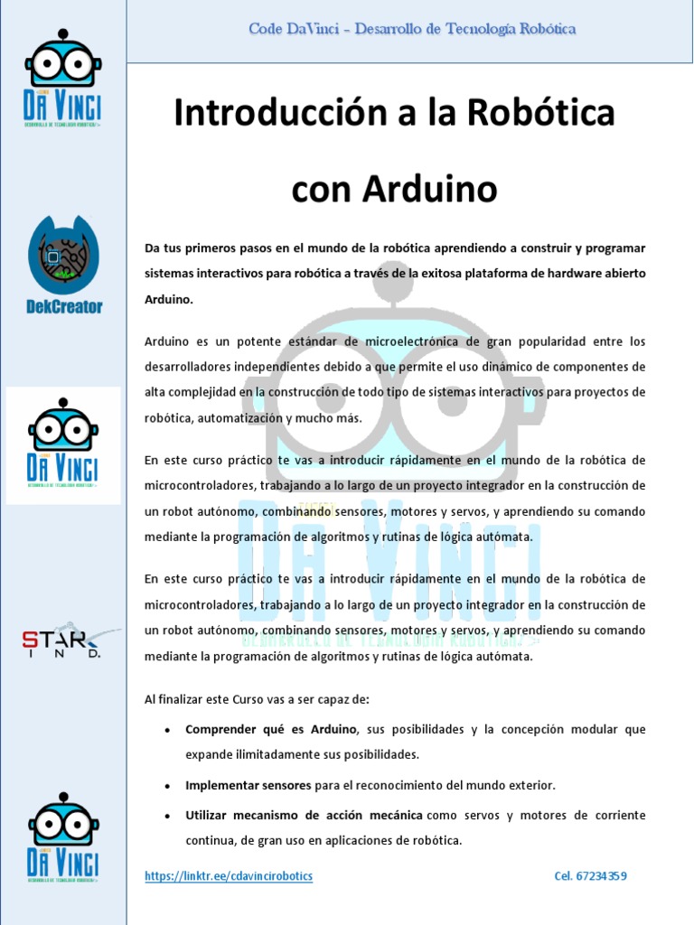 Introducción A La Robótica | PDF | Arduino | Robot