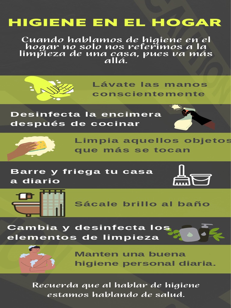 Infografia Higiene en El Hogar | PDF