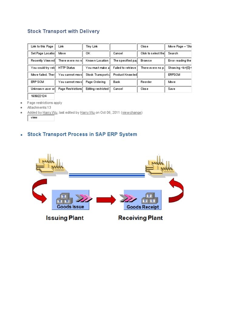 Stock Transport With Delivery | PDF