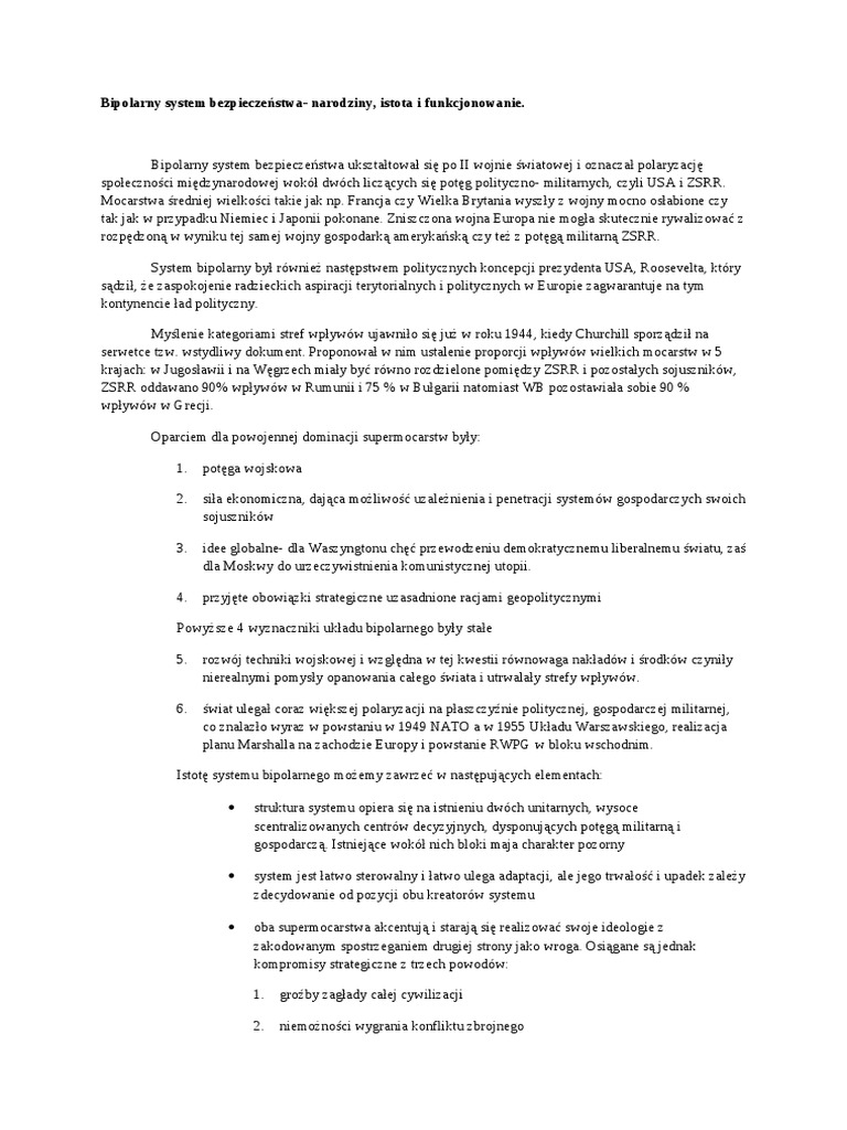 Notatek PL Bipolarny System Bezpieczenstwa Narodziny Istota I ... Notatek PL Bipolarny System Bezpieczenstwa Narodziny Istota I ...
