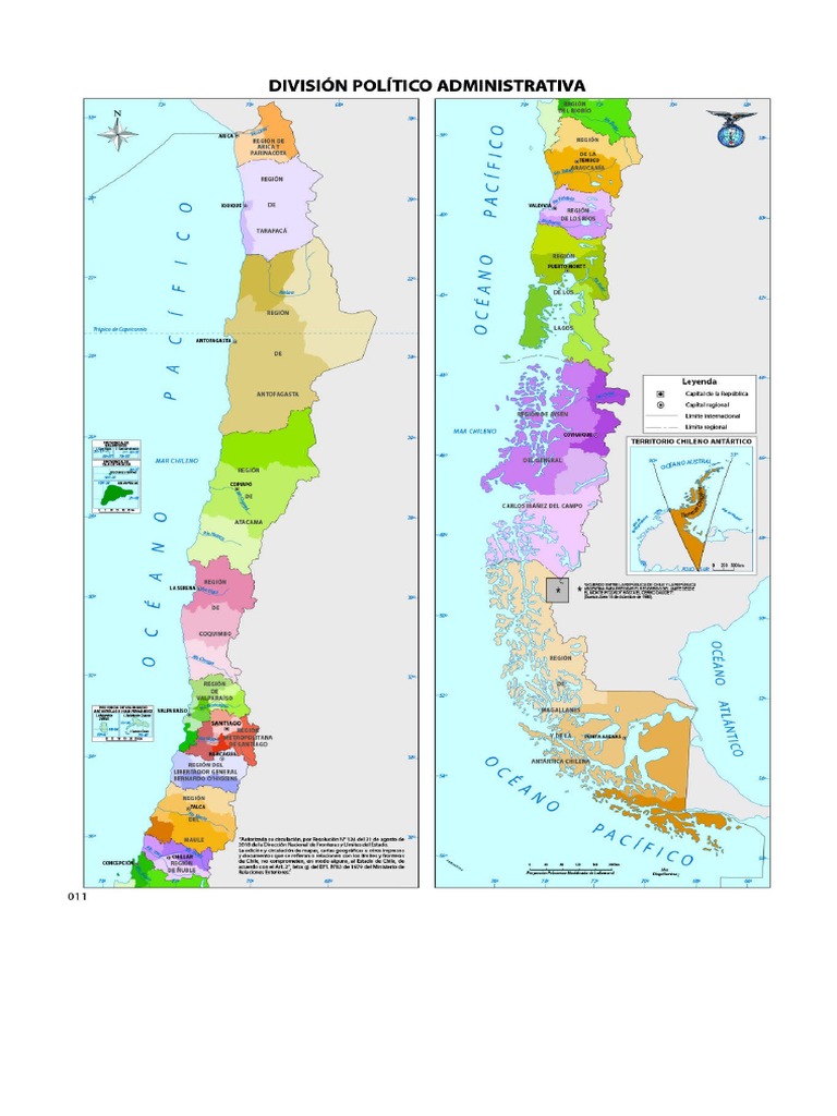 Mapa Regiones de Chile - 6ABC | PDF