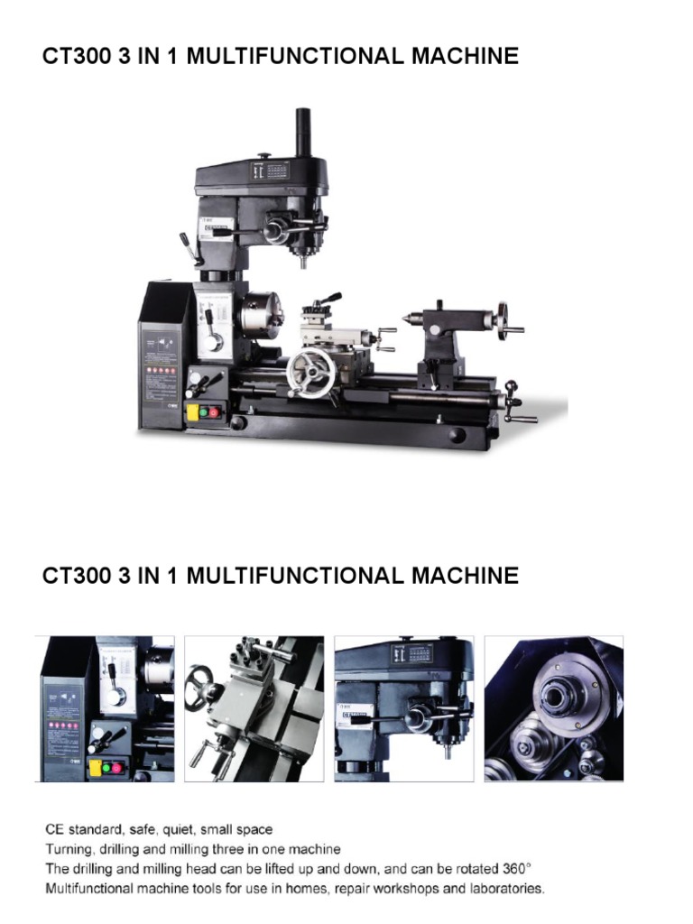 CT300 3 in 1 Multifunctional Machine | PDF | Metalworking | Crafts