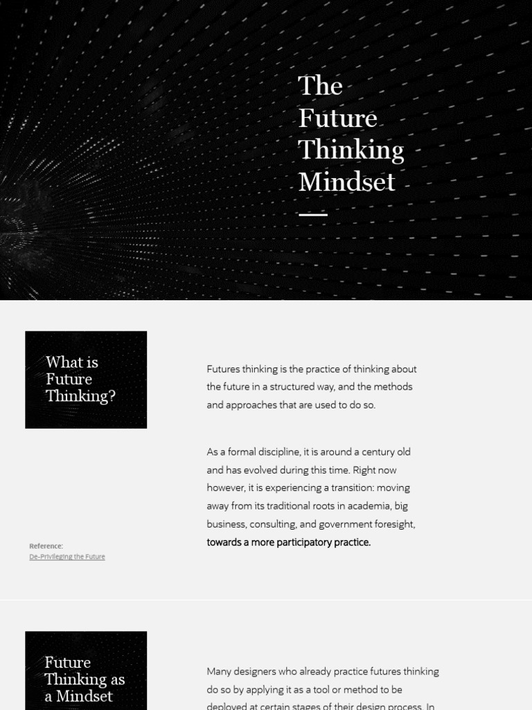 Future Thinking Mindset | PDF
