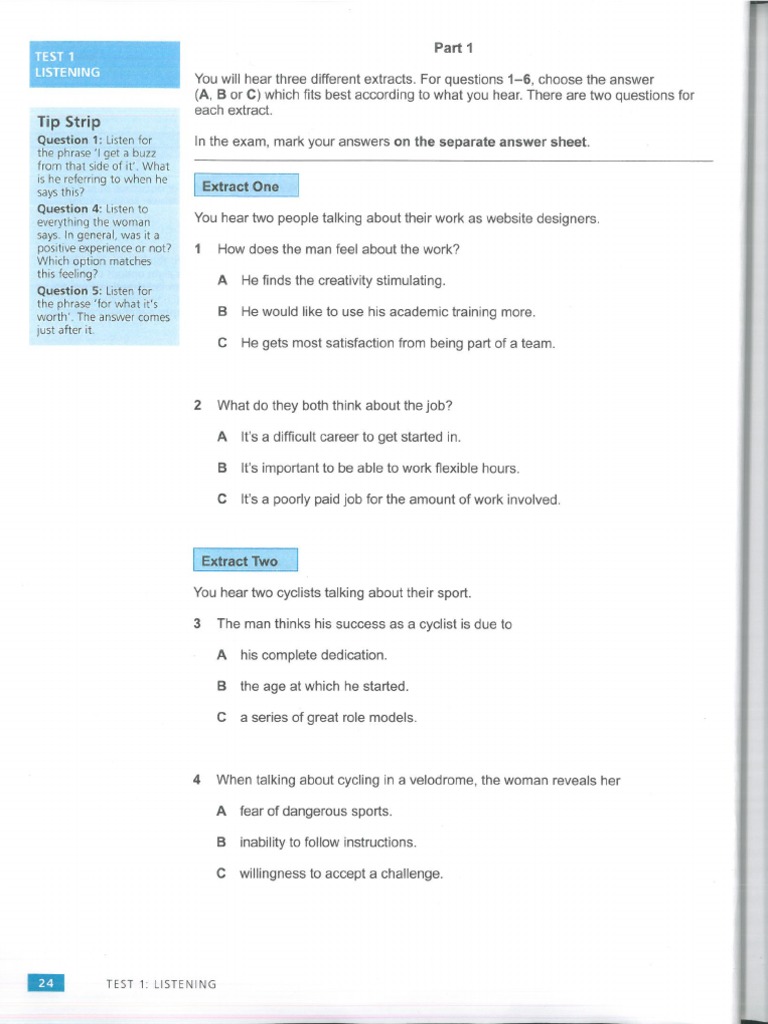 CAE Practice Tests Plus 2 With Key (Full) | PDF