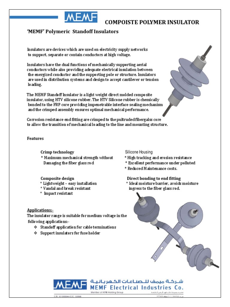 Polymer Support Insulator For Cable Accessories | PDF | Insulator ...