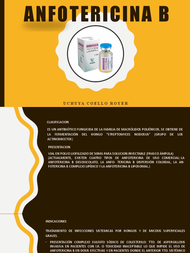 Anfotericina B: Usos y Presentaciones | PDF | Enfermedades animales ...