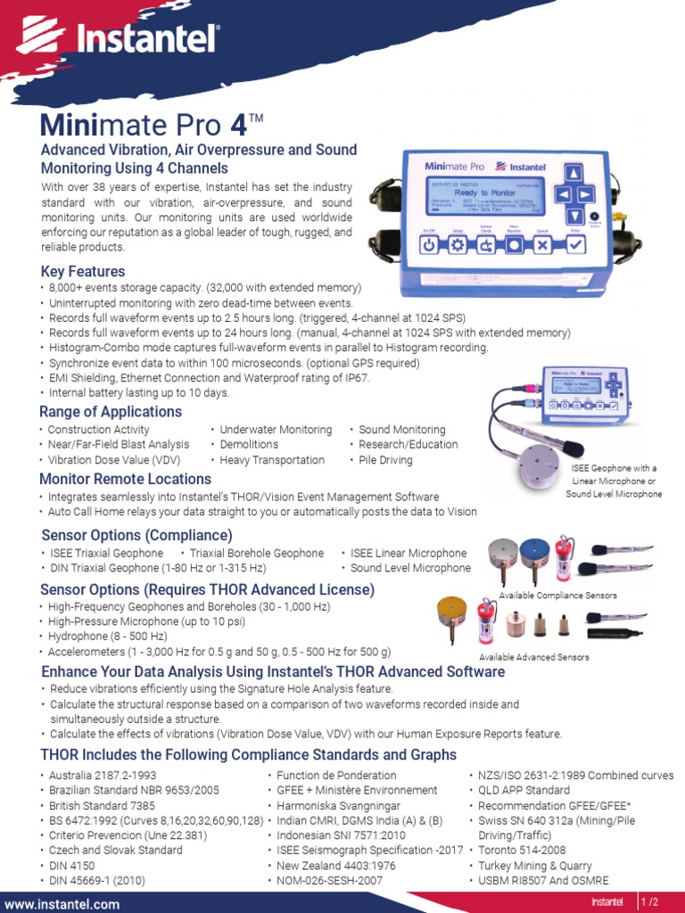 720B0001 Minimate Pro 4 Specifications Rev 14 | PDF | Microphone ...