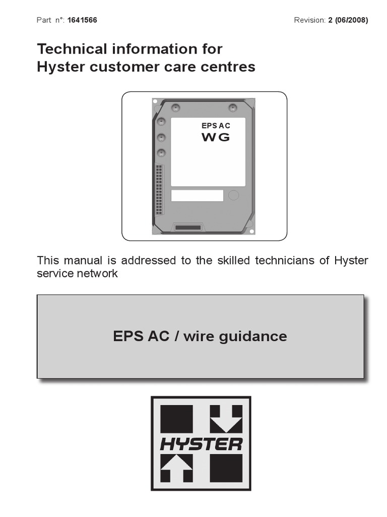 Hyster EPS AC Steering System Guide | PDF