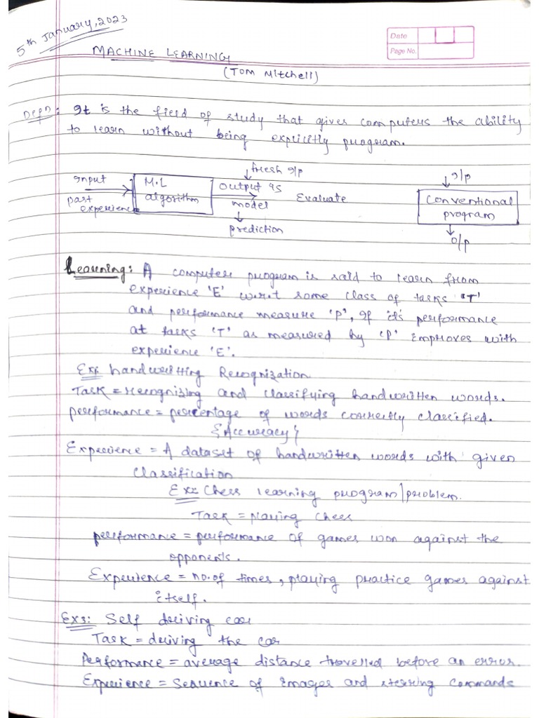 Ml Notes Pdf 