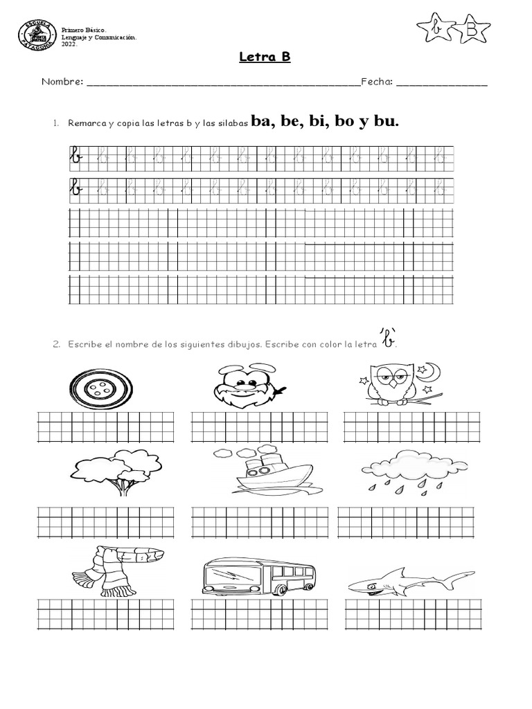 Caligrafia Letra B | PDF