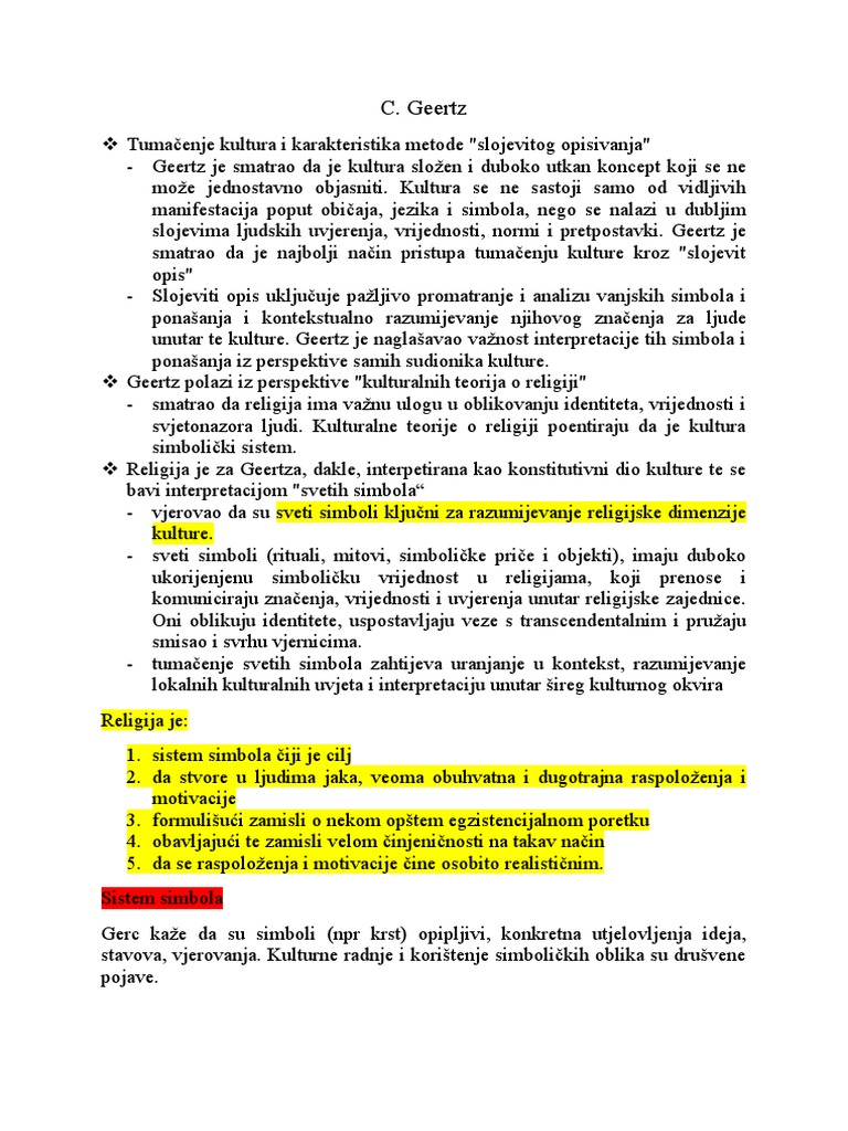 C. Geertz | PDF