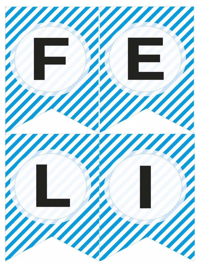 Banderines Feliz Cumpleaños | PDF