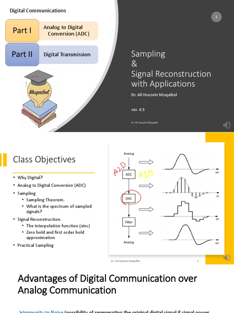 1 Sampling and Signal Reconstruction | PDF | Analog To Digital Converter | Sampling (Signal ...