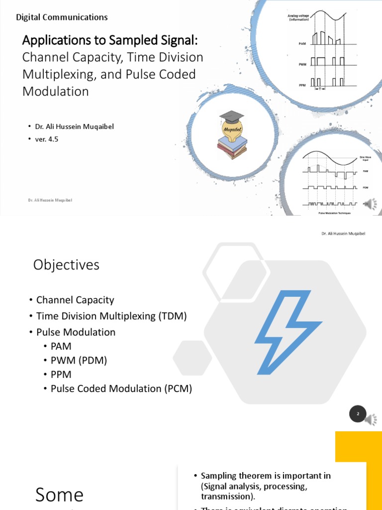 3 Sampling Pulse Modulation TDM and Aliasing v3 | PDF | Modulation | Analog To Digital Converter