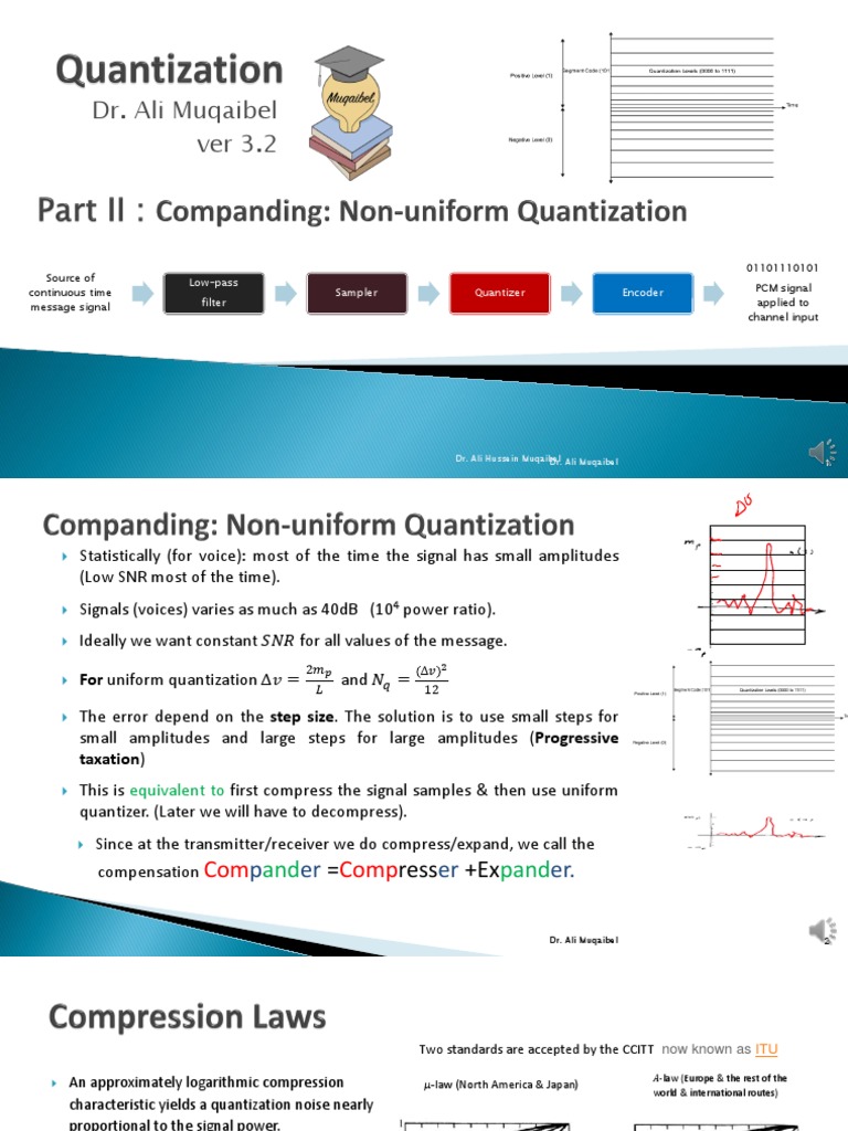 5 Quantization Nonuniform | PDF | Signal To Noise Ratio | Sound Production Technology