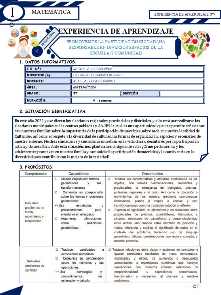 3º Experiencia de Aprendizaje #7 | PDF | Evaluación | Probabilidad