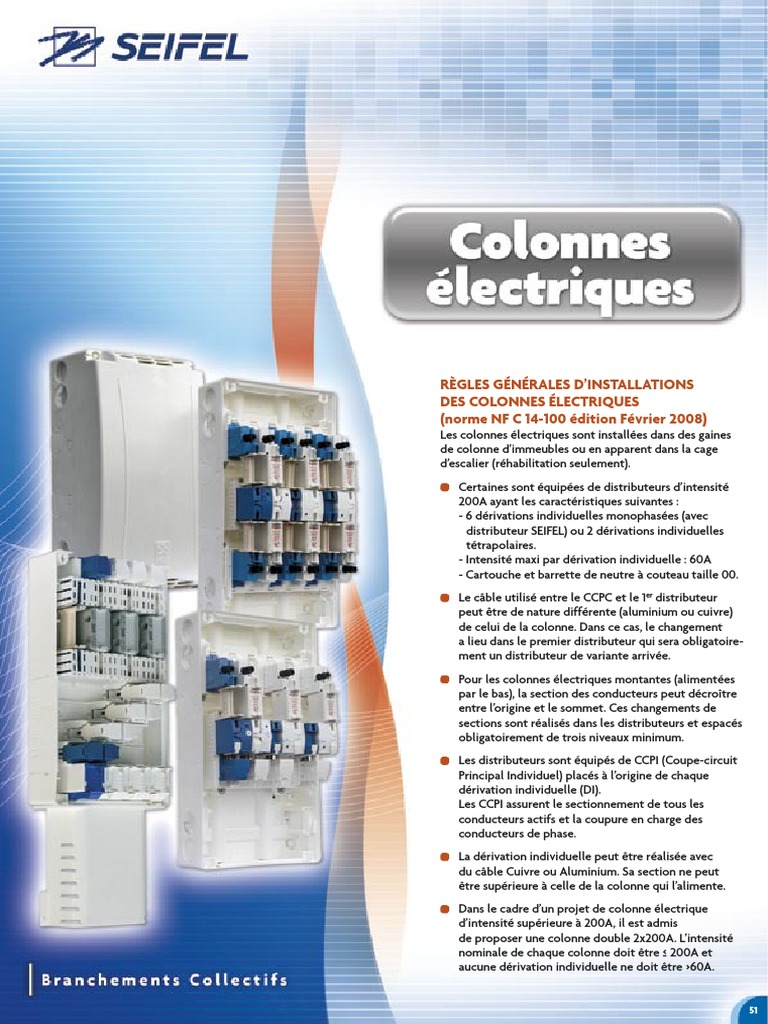 Installation de Colonnes Électriques 200A | PDF | Puissance (physique ...