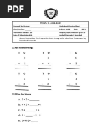 CBSE Class 2 Maths Practice Worksheet | PDF
