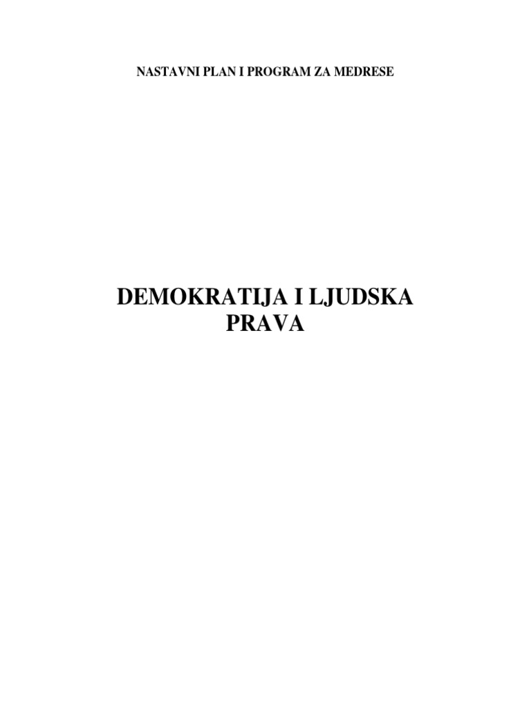 Demokratija i ljudska prava | PDF