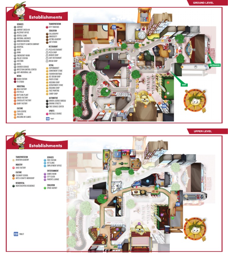Kidzania Map Dubai | PDF | Food And Drink